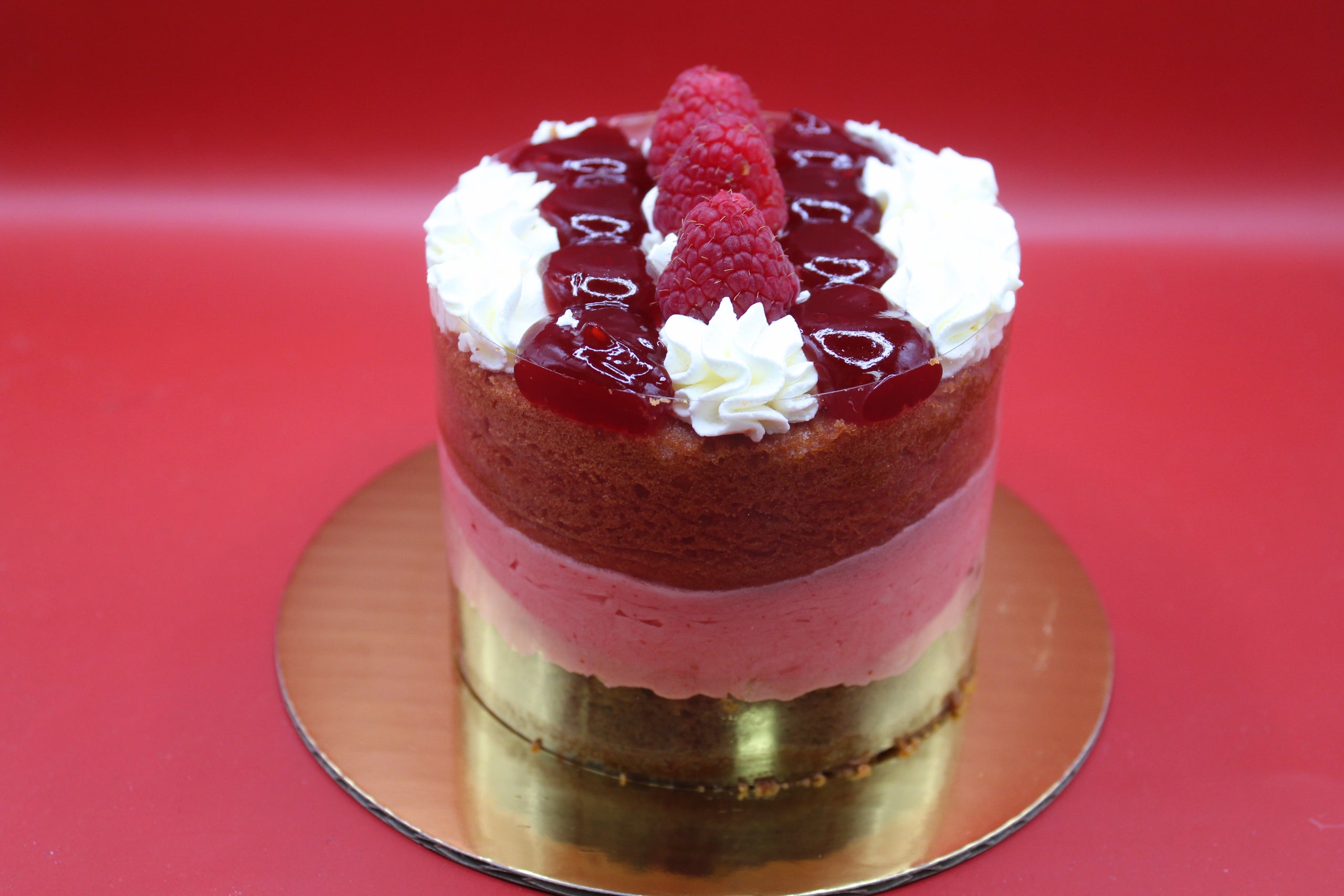 4-Inch Raspberry and Cream Cake | Bak House LLC